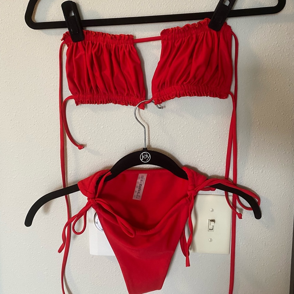 Red Hot String Bikini - Gem